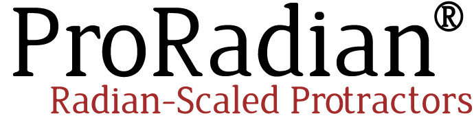 Logo Med R Proradian Radian Scale Protractors 1413